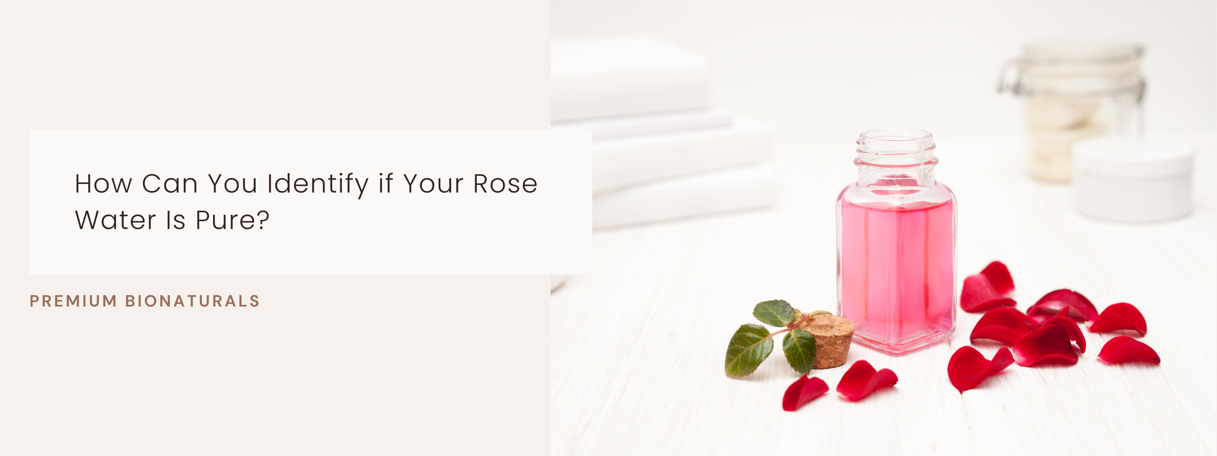 How Can You Identify if Your Rose Water Is Pure? – Premium Bionaturals