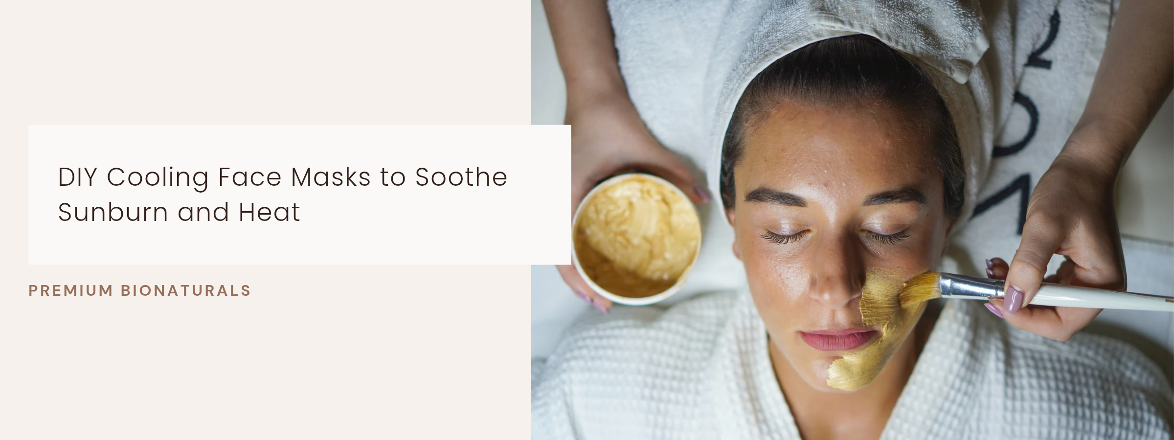 DIY Cooling Face Masks to Soothe Sunburn and Heat – Premium Bionaturals